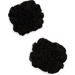 Naked Wardrobe Rose Embellished Cuffs Black