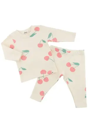OH BABY! Two-piece Set With Cherry Print