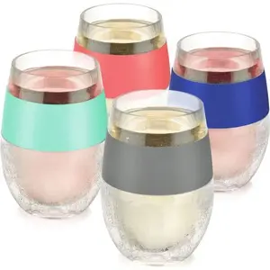 HOST Wine Freeze Cooling Cup Set Of 4 - Multicolor
