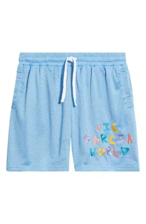 VIC GARCIA WORLD Drip Nylon Mesh Shorts