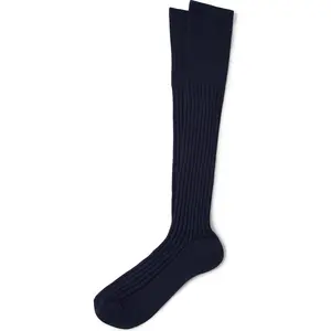 Brunello Cucinelli Knee-high Ribbed Socks - Marine