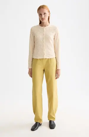 Scotch & Soda Soutache Knit Button-up Shirt - Eggnog