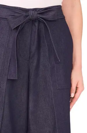 CECE DUPRAZ Tie Waist Wide Leg Jeans