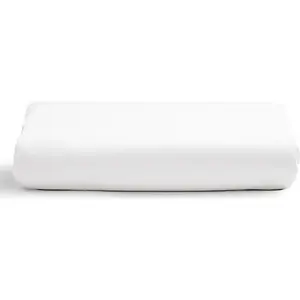 CHRISTY Scallop Edge Luxury Cotton Sateen Fitted Sheets - White