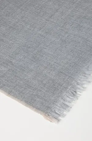Brunello Cucinelli Scarf With Selvedge - Grey