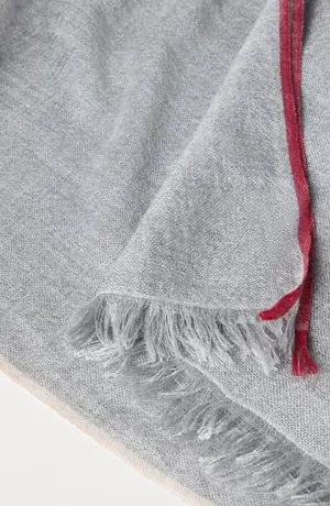 Brunello Cucinelli Scarf With Selvedge - Grey