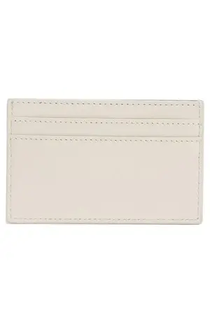 Alexander McQueen Leather Card Case - Bone/black