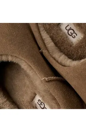 UGG Elea Waterproof Suede Slippers - Light Bronze