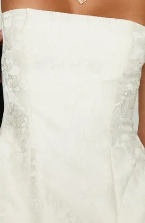 Princess Polly Heaven Sent Strapless Mini Dress - White