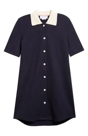 Thom Browne Cotton Polo Mini Dress - Navy