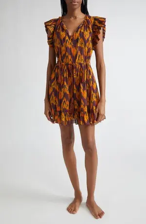 Ulla Johnson Kalina Cover-up Minidress - Terra