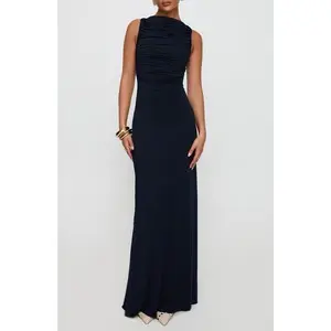 Ruched Back Evening Gowns