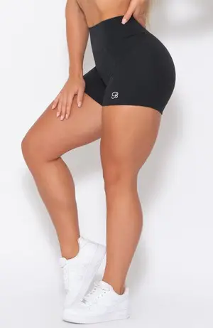 BOMBSHELL SPORTSWEAR Curves High-rise Shorts