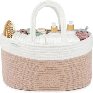 COMFY CUBS Rope Diaper Caddy - Blush