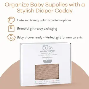 COMFY CUBS Rope Diaper Caddy - Blush