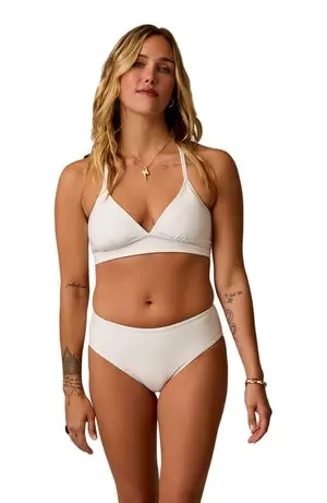 Carve Designs Pipa High Rise Bikini Bottom - Cloud