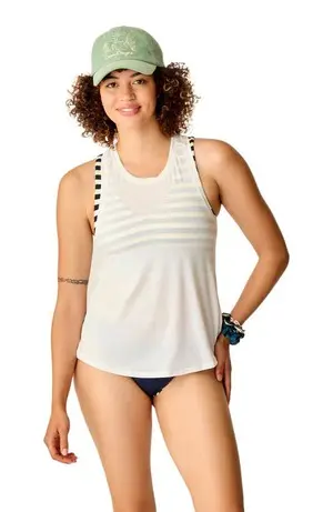 Carve Designs Relaxed Fit Tank Top - Cloud