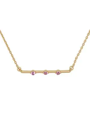 Kate Spade New York Hint Of Shimmer Bar Pendant Necklace - Rose Gold