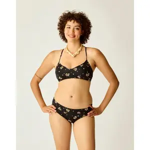 Carve Designs Stinson Bikini Bottom Black Floret