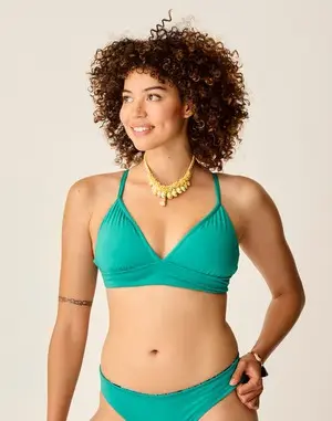 Carve Designs Stevie Reversible Top - Blue Oasis/jade