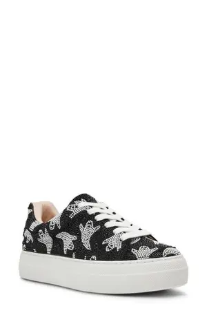 Betsey Johnson Zoe Platform Sneaker - Ghost