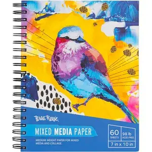 BREA REESE Mixed Media Paper Pad 60 Sheets - Multicolored