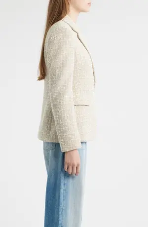 BOSS Jia Cotton-blend Tweed Blazer