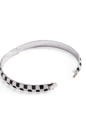 ALEX AND ANI Checker Hinge Bangle