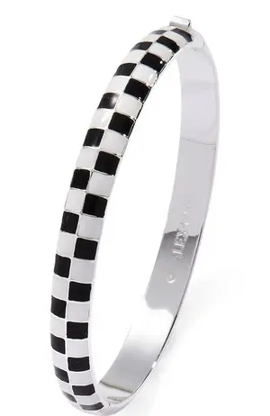 ALEX AND ANI Checker Hinge Bangle