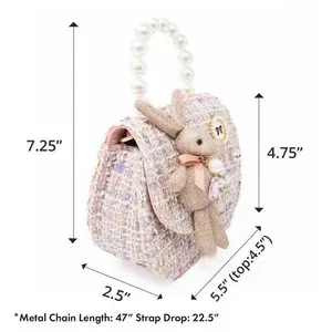 PUTTISU Handbag Bunny Belle - Pearl Blush