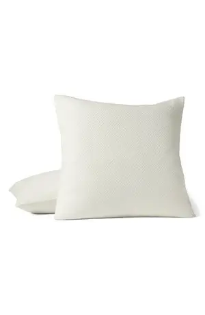 COYUCHI Honeycomb Organic Cotton Pillow Sham - Soft White