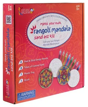 KULTURE KHAZANA Rangoli Mandala Sand Art Kit - Multi-color