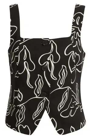 Mango Liza Square Neck Sleeveless Top