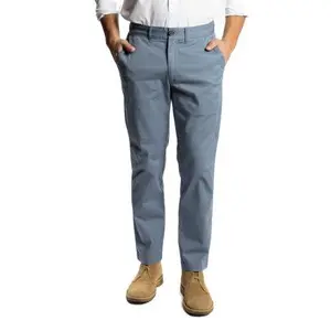 PETER MANNING NYC Lightweight Stretch Chinos Standard Fit - Slate