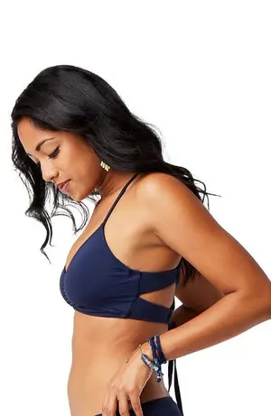 Carve Designs Camari Top D Cup Bikini Top - Navy