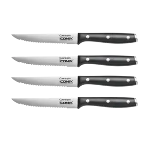 CUISINE::PRO® Iconix® 4-piece Steak Knife Set - Black