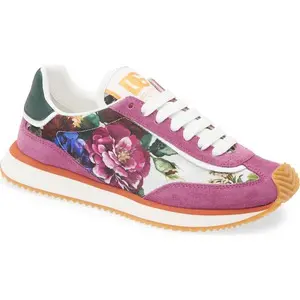 Dolce & Gabbana Aria Floral Sneakers - 8w909 Bouq.fiori F.b/viole