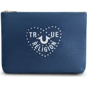 True Religion Zip Pouch With Logo