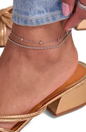 ALEX AND ANI Mini Rope Chain Anklet