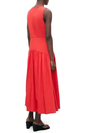 Mango Sleeveless A-line Midi Dress
