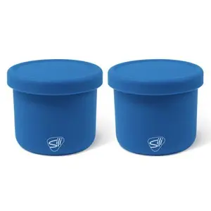 SILIPINT 10-ounce Lidded Bowls, 2-pack