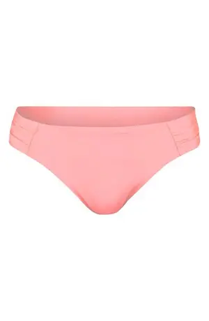 SUNSHINE 79 Solid Shirred Bikini Bottom - Blossom