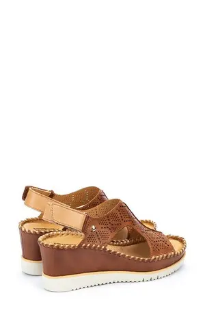 Pikolinos Aguadulce Slingback Wedge Sandal - Brandy