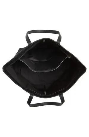 Alexander Wang Punch Logo Crinkled Leather Tote - Black