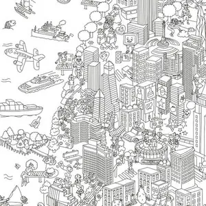 OMY Giant Coloring Poster Ny