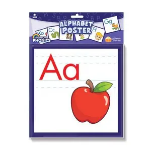 JUNIOR LEARNING Rainbow Phonics Alphabet Poster - Multicolored