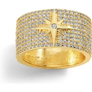 MAZIN JEWELS North Star Barrel Ring - Gold