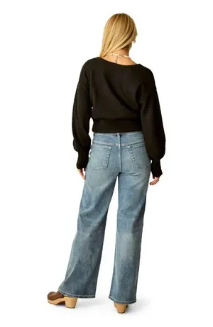 Carve Designs Audrey Wide Leg Jean - Blue Ridge