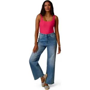 Carve Designs Audrey Wide Leg Jean - Blue Tide