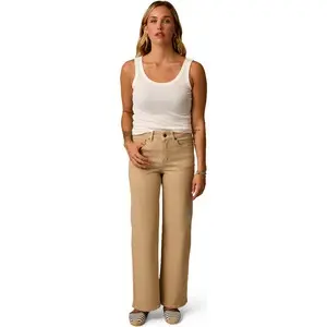 Carve Designs Audrey Wide Leg Jean - Sand